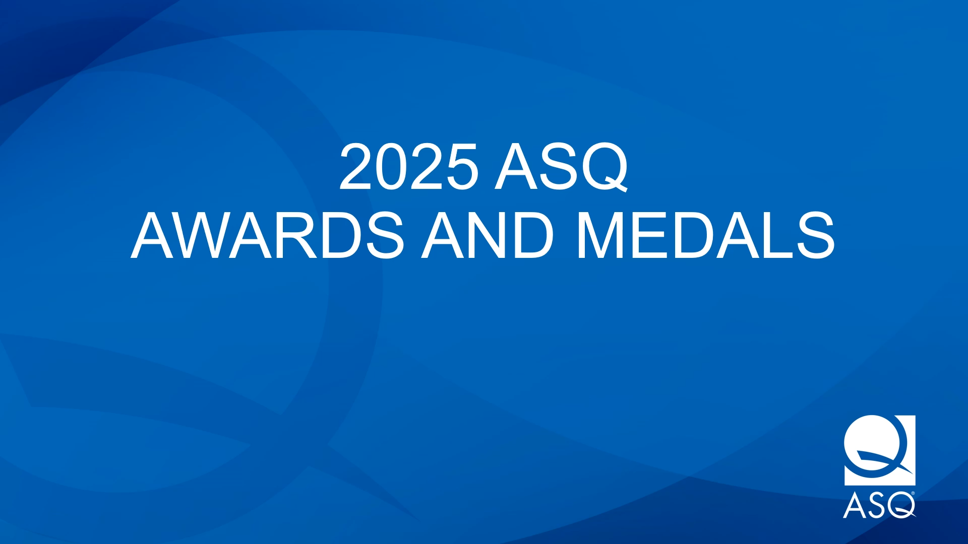 2025 ASQ Awards – ASQ TV